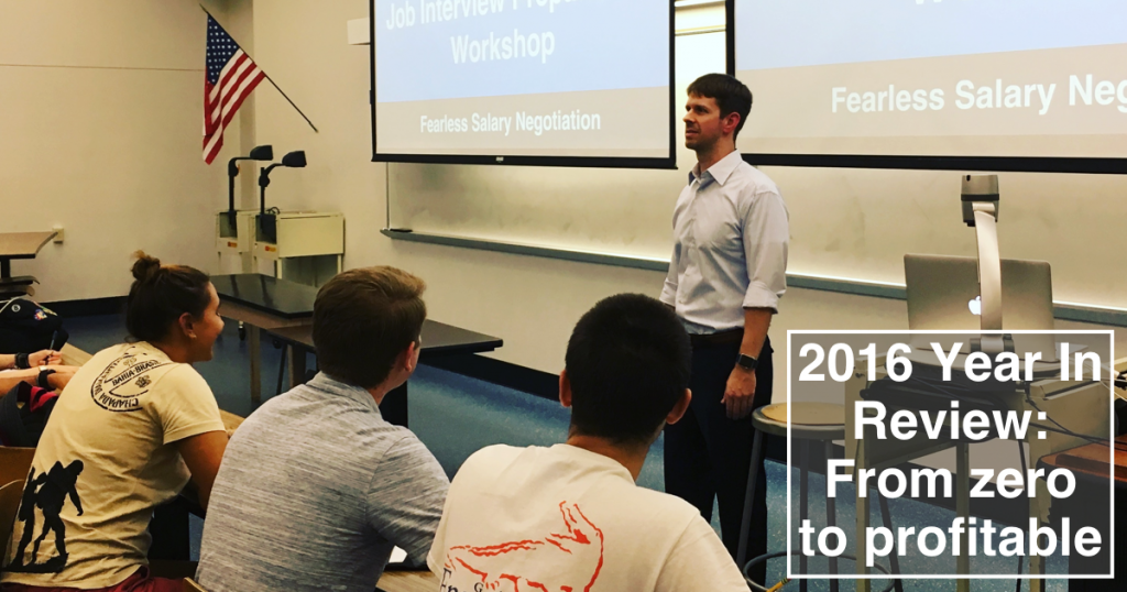 My 2016 Year In Review: From zero to profitable | JoshDoody.com